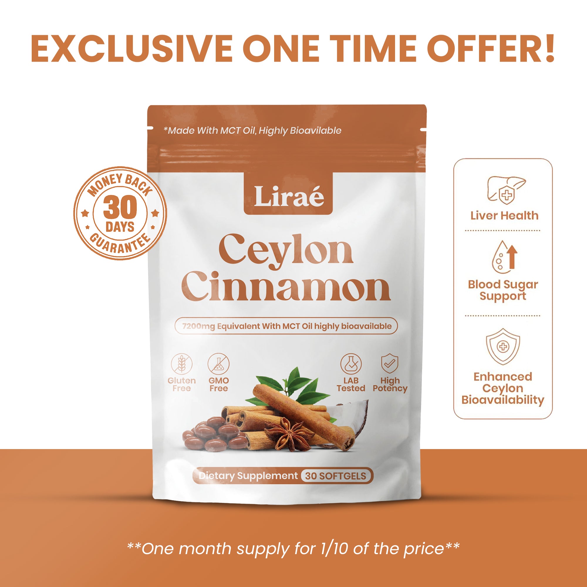 1 Month Ceylon Cinnamon Supply – Lirae